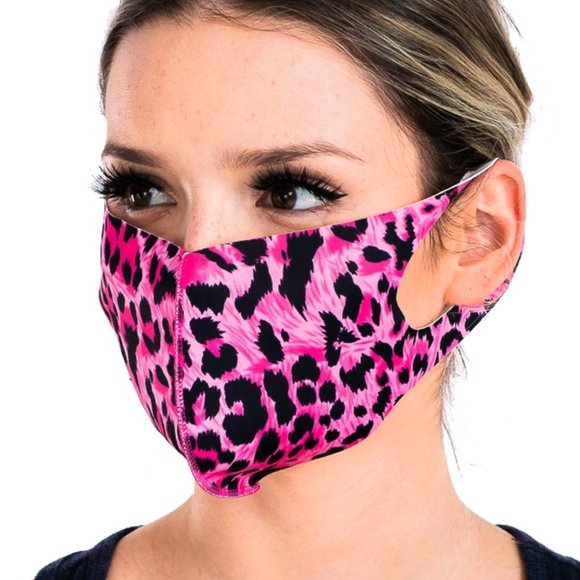 Accessories | Leopard Print Animal Print Reusable Face Mask | Poshmark